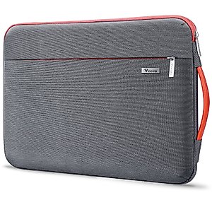 Voova 13 Inch Laptop Sleeve Case Compatible with MacBook Air/MacBook Pro 13 M2/M1,13.5 Surface Laptop 5/4,XPS 13 Chromebook,iPad Pro 12.9,360°Protective Computer Bag Cover with Organizer Pocket, Grey