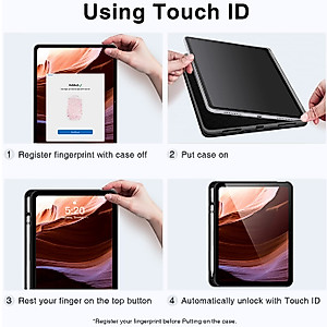 Antbox Case for iPad 10th Generation 10.9'' 2022 with Built-in Pencil Holder Auto Sleep/Wake Function PU Leather Smart Cover for iPad 10th Generation(10.9'') (Brown)