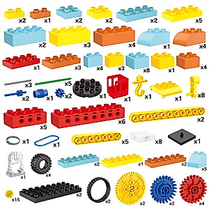 EP EXERCISE N PLAY STEM Building Blocks Toy Set for Kids, Kindergarten Preschool Educational Learning Toys with Storage Box, Birthday Gifts for Boys Girls Toddlers Age 3 4 5 6 7 8 Years (148 Pieces)