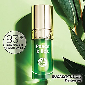 Clarins Limited Edition Lip Comfort Oil|Hydrates, Nourishes | Sheer, High Shine Finish | 93% Natural Ingredients With Skincare Benefits | Blend of 3 Nourishing Plant Oils | All Skin Types | 0.2 Ounces