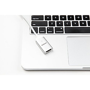 DODOWIN USB C to HDMI Adapter, USB C to HDMI Cable 4K 60Hz, USB Type-C (Thunderbolt 3) to HDMI Adapter Compatible 2018-2019 MacBook Air/Pro 2017 2016 (Silver)