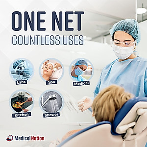 MEDICAL NATION 24" Disposable Bouffant Caps Hair Net | CASE OF 1000, BLUE | Non-Woven, Non-Pleated Hairnets | Perfect for Medical, Hospital, Labs, Nurse, Tattoo, Food Service, Cooking | Blue, Size 24"