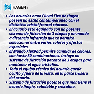 Fluval Flex Aquarium Kit, Black, 15 Gallon