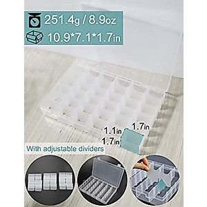 Avlcoaky Tackle Box Organizer 4 Pack 36 Compartment Bead Storage Container Jewelry Art & Craft Boxes with Dividers