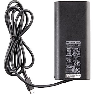 Dell 130W USB-C/USB Type C Replacement AC Adapter for Precision 5530 2in1,XPS 15 2in1 9575, DP/N 0M0H25/M0H25, 0K00F5/K00F5,Model DA130PM170,HA130PM170