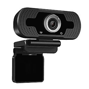 AAKULU Webcam with Microphone,1080p HD Webcam Streaming Computer Web Camera USB Cable for PC Laptop Desktop Video Calling,Conferencing on line Classes Black