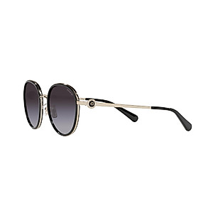 Coach HC7129 Sunglasses, Black/Grey Gradient, 54 mm