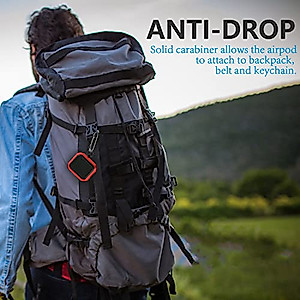 Winproo Armor Airpods 2nd & 1st Generation Case Cover with Keychain, Military Hard Shell Full-Body Shockproof Protective Case Skin for Airpods 2nd & 1st Gen [Charging LED Visible]