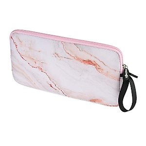 CM Neoprene Carrying Keyboard Sleeve Case Bag Protection Pouch Compatible with Magic Keyboard 1 & 2, Wireless Keyboard, Magic Mouse, Magic Trackpad and Wireless Trackpad (Pink Marble Pattern)