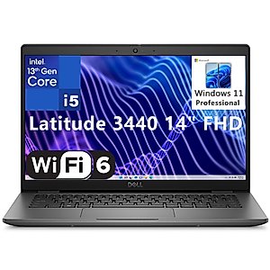 Dell 2023 Latitude 3000 3440 14" FHD Business Laptop Computer, 13th Gen Intel 10-Core i5-1335U (Beat i7-1270P), 32GB DDR4 RAM, 2TB PCIe SSD, WiFi 6, Bluetooth, USB Type-C, Space Gray, Windows 11 Pro