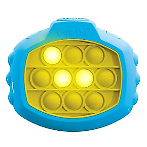 Pop It! Pro - The Original Light Up, Pattern Popping, Pop It! Game from Buffalo Games,Blue and Yellow