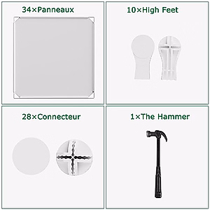 FUNLAX Cube Storage Organizer, 9 Cube Shelf, Cubical Storage Shelves, Cubby Shelving, Modular Storage Cube Suitable for Bookself, Clothes, Closet Organizers and Storage (9 Cube, White)