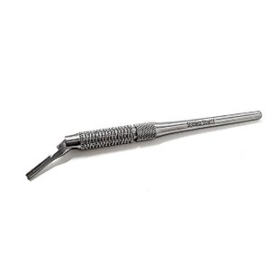 Deluxe 7-Position Adjustable Round Scalpel Handle #3, Stainless Steel (Fits Size 9-16 Scalpel Blades)