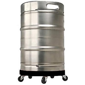 Half-Barrel Keg Dolly - Inexpensive and Easy Way to Move Half-Barrel Kegs and Large Heavy Pots - Transport Kegs from Walk-in to Keg Fridge at Bar - Makes it Easy to Roll Kegs to Mop Cooler Floor