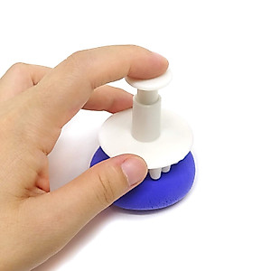 Honbay 6PCS Plastic Snowflake Fondant Cookie Cake Plunger Cutters Molds Embossing Tools for Baking