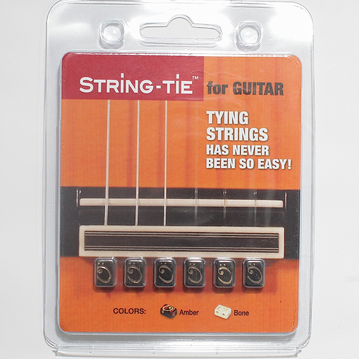 TSTGB TENOR String-Tie Tailpiece BridgeBeads Set for Classical or Flamenco Spanish Guitar, BLACK EBONY Color Bridge Beads.