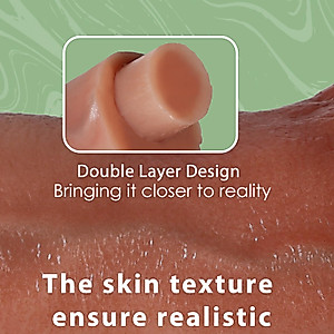 Realistic Dildo for Beginners 8.8 "Huge Silicone Dildo, Efgove Realistic Penis with Strong Suction Cup for Hands-Free Play, G Spot Stimulation Dildos Anal Sex Toys for Women Man and Couple