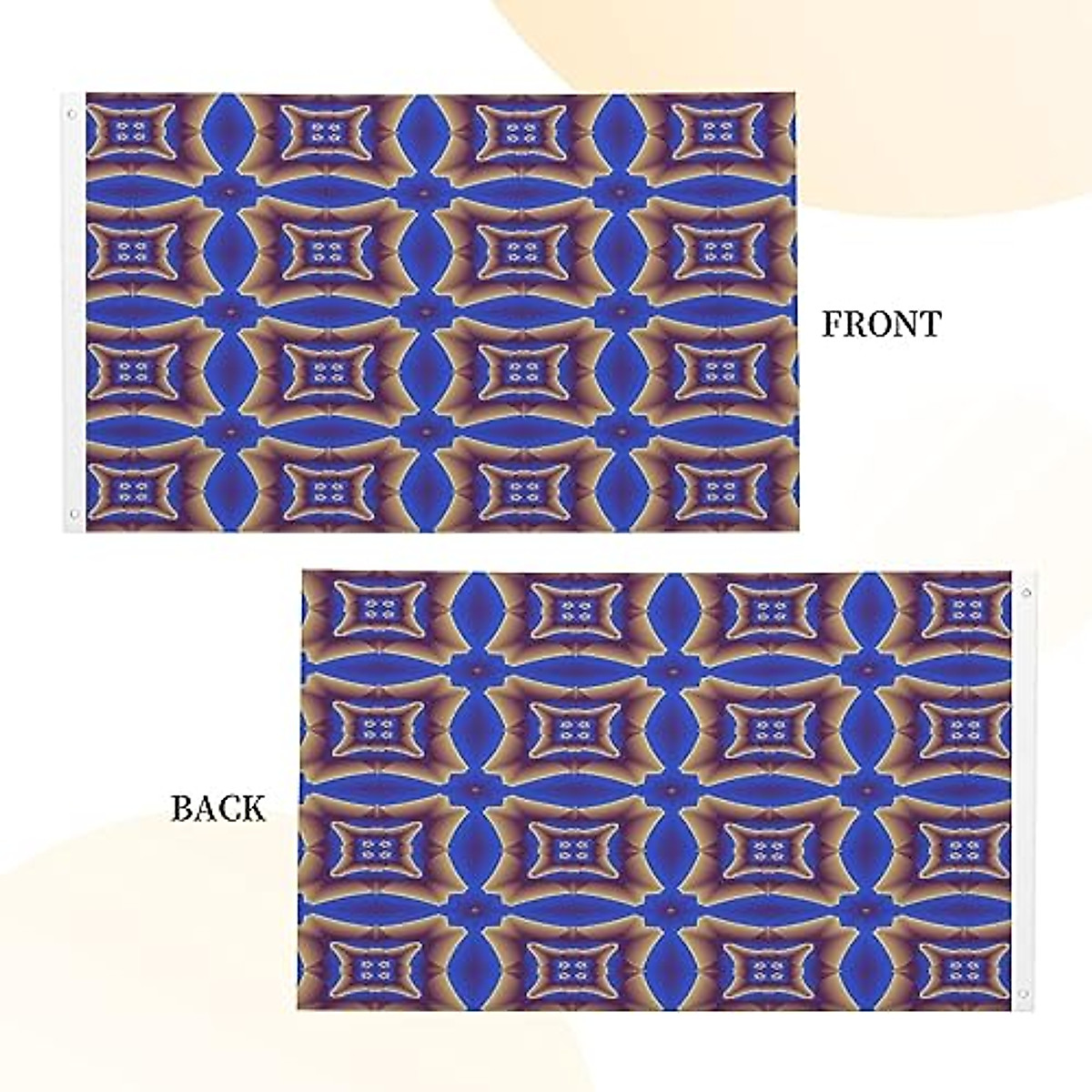 Tile Cube Outdoor Decorative Flag 3x5ft/Vibrant, Fade-Resistant Polyester Fabric - Ideal For Holiday Garden Decor - Making An Eye-Catching Addition To Your Outdoor Space!