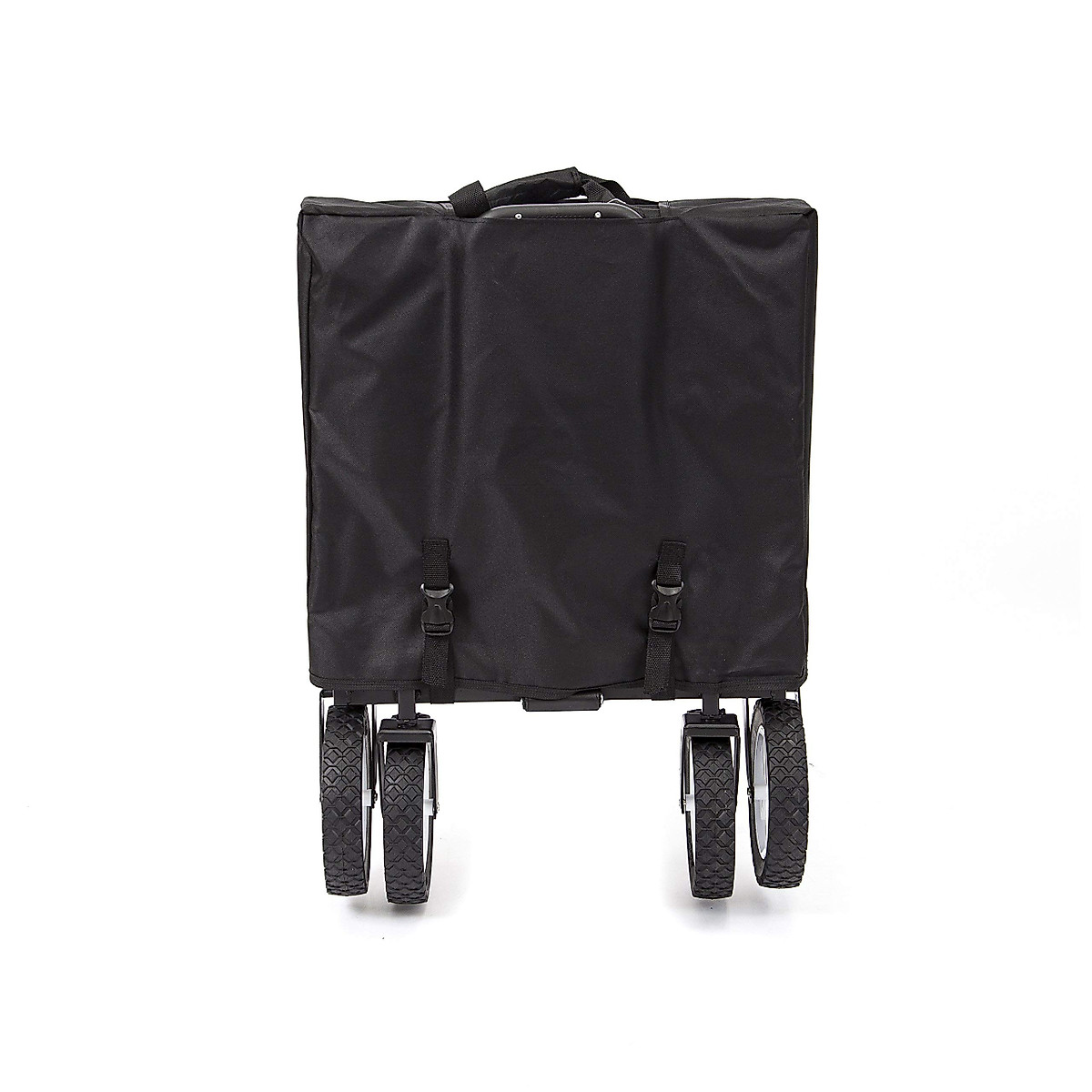 MacSports Collapsible Folding Outdoor Utility Wagon, Black