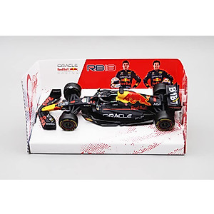 JODIYAAH Bburago 1:43 New 2022 F1 Red Bull Racing RB18 1# Verstappen 11# Perez Special Paint Formula One Alloy Super Toy Car Model (RB18 #1)