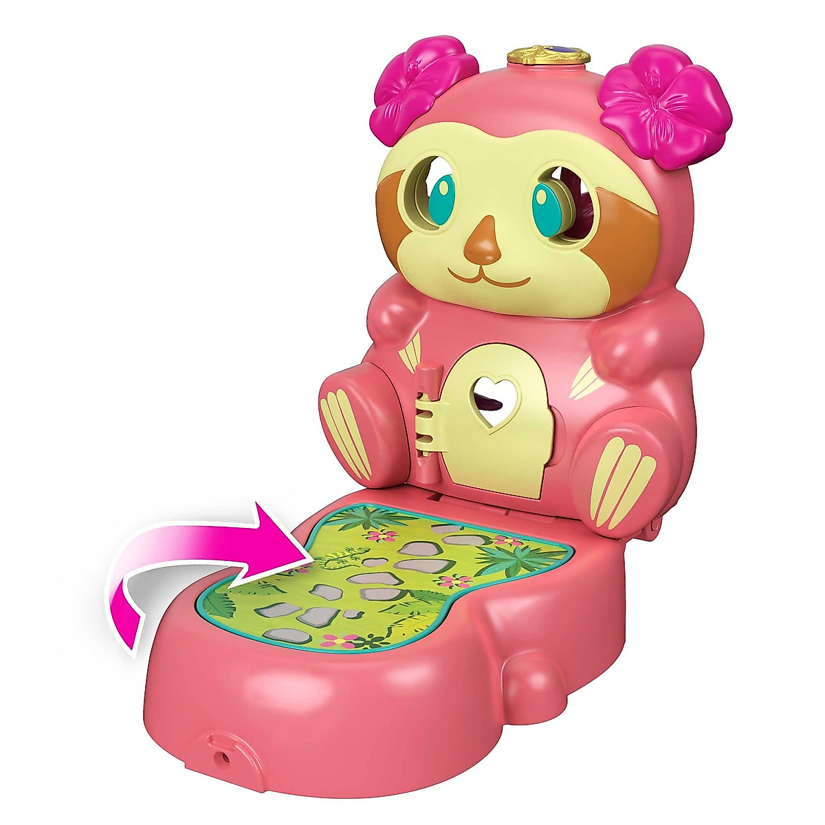 Polly Pocket Flip and Find Sloth Compact