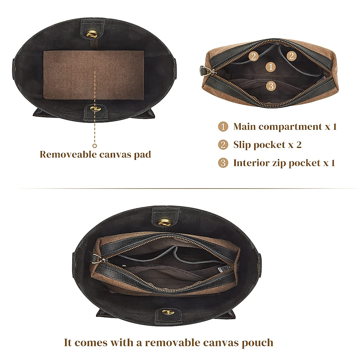 S-ZONE Women Genuine Leather Hobo Bag Crossbody Bucket Purse Vintage Shoulder Handbag with Woven Strap