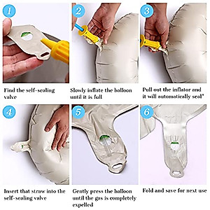 MJartoria Bundle 40 Inch Cream White 31 Number Balloons 31st Birthday Foil Balloon Large Digital Balloon for Birthday Party Wedding Anniversary Baby Shower Decorations