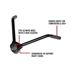 CAP Barbell Pro Angled Handle Attachment, Fits 2 Inch Bars