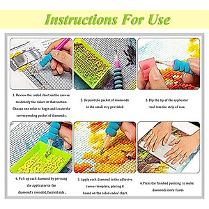 Gnomes Diamond Painting Kits for Adults -5D Diamond Art Kits Easter Full Drill Diamond Dots Paintings for Beginners, Round Paint with Diamonds Pictures Gem Art Painting Kits DIY Adult Crafts 12x16inch