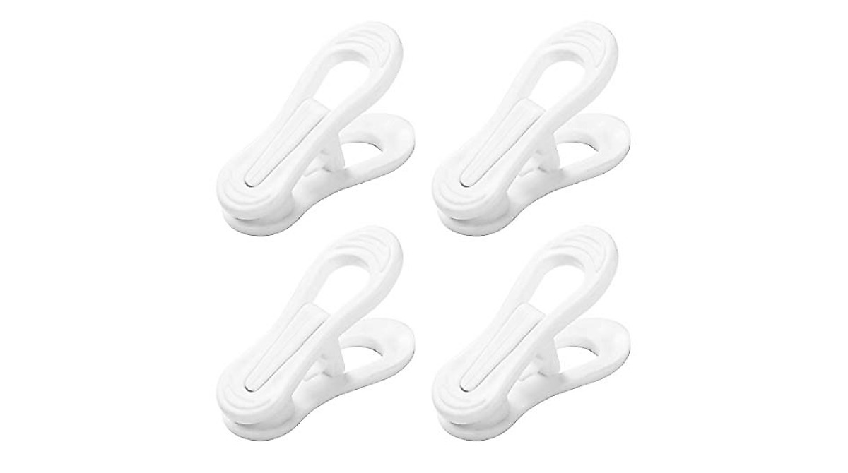 Otylzto 20 Pcs Multi-Purpose Plastic Clips for Hangers