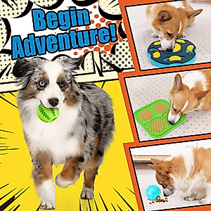 Forfon 9 Pack All-Around Dog Puzzle Toy Set - Interactive Dog Enrichment Toys Mentally Stimulating Toys for Small to Medium Smart Dogs with Dog Lick Mat & Treat Balls