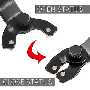 Cionyce Adjustable Pin Spanner Wrench Lock-Nut Angle Grinder Wrench for Dewalt Makita and Other 4 Inch to 9 Inch Angle Grinders
