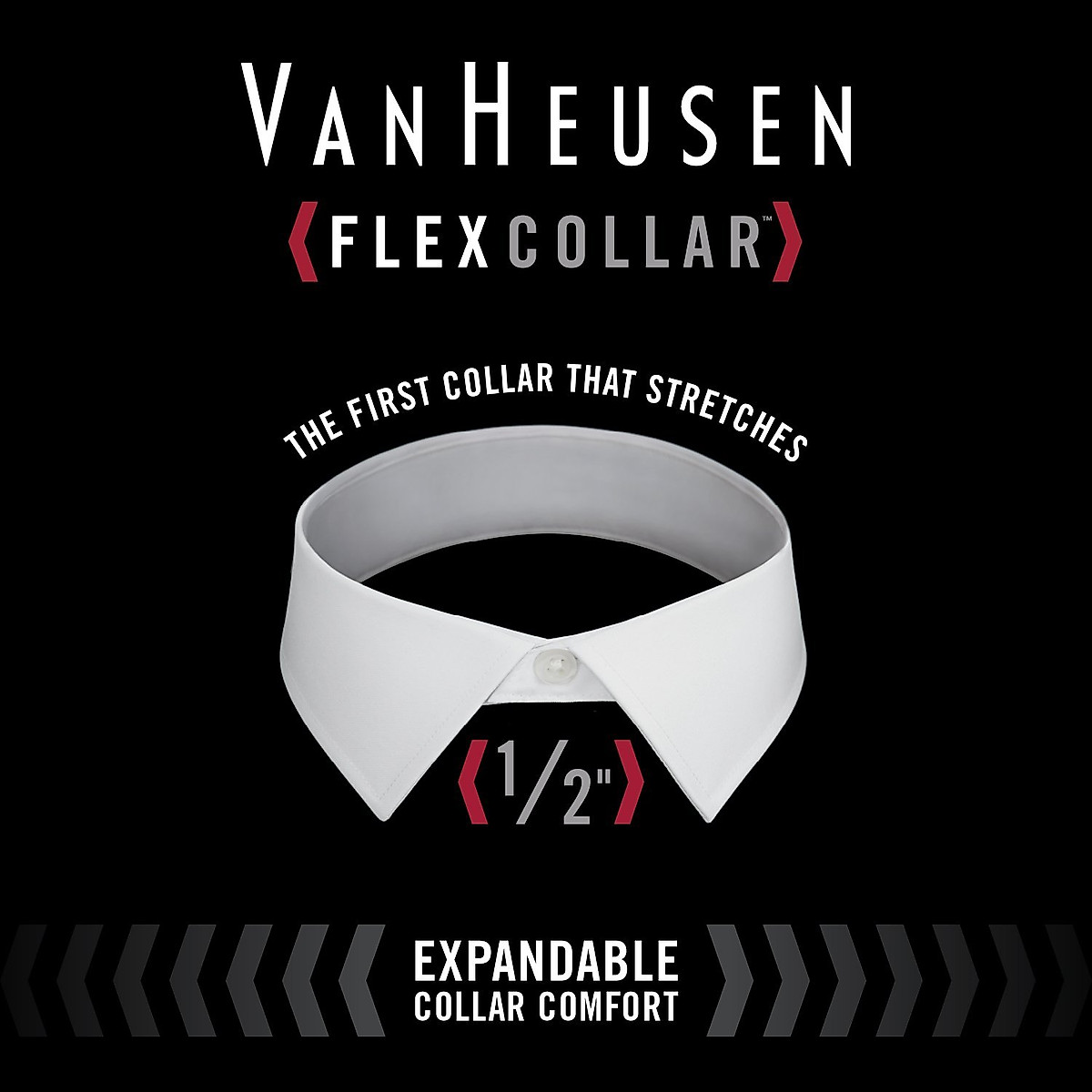 Van Heusen mens Regular Fit Flex Collar Check Dress Shirt, Port, 17.5 Neck 36 -37 Sleeve X-Large US