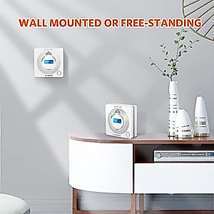 Carbon Monoxide Detector Alarm, HATHEPHS 10-Year Life Portable CO Detector with Digital LCD Display, Battery Powered CO Alarm with 3 LED Lights for Home, Office and Travel