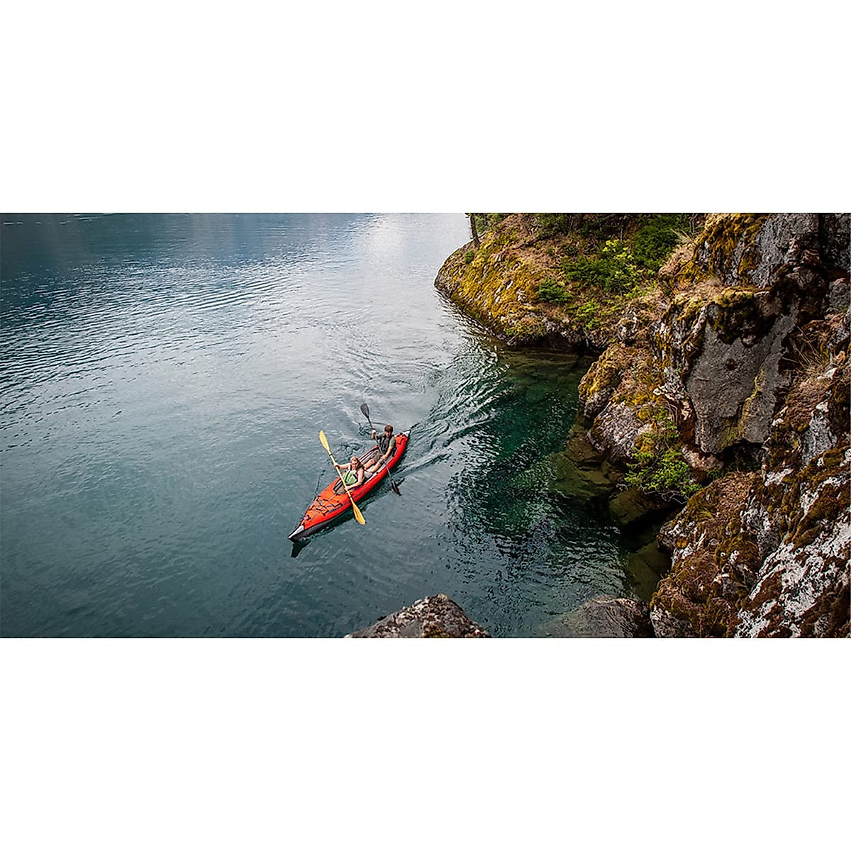 ADVANCED ELEMENTS AE1007-R AdvancedFrame Convertible Inflatable Kayak, 15', Red