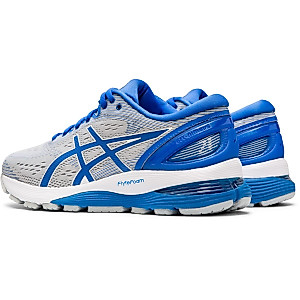 ASICS Women's Gel-Nimbus 21 Lite-Show Running Shoes, 6.5, MID Grey/Illusion Blue