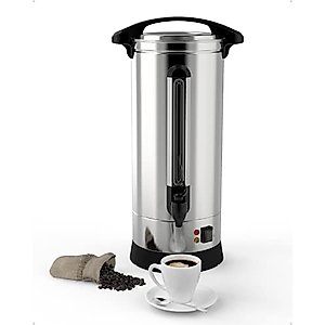 RIEDHOFF 60 Cup Commercial Coffee Urn, Large Coffee Urn Perfect For Church, Meeting rooms, Lounges, and Other Large Gatherings-10 L