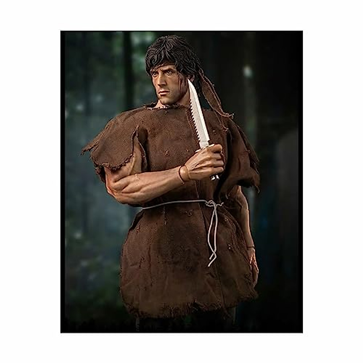 threezero Rambo: First Blood John Rambo 1:6 Scale Collectible Figure,Multicolor