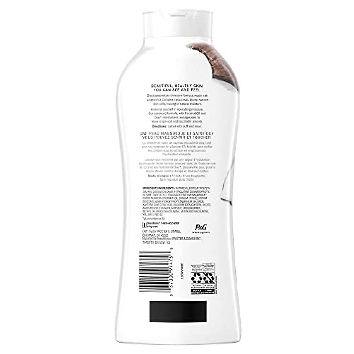 Olay Ultra Moisture Body Wash with Coconut Oil, 22 fl oz