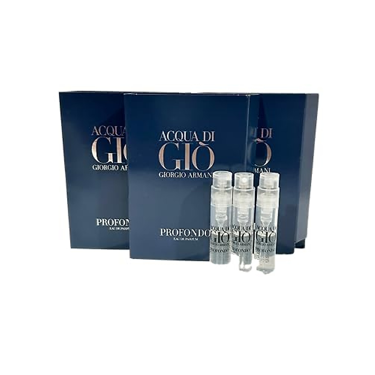 GIORGIO ARMANI Acqua Di GIO Profondo Sample Spray Perfume 1.2ml / 0.04 oz - 3 PCS set