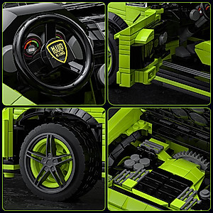 Mould King Cars Urus SUV Model Cars Building Toys, 10019 MOC Car Building Blocks Sports Car Toys, Collectible Model Car Kits Speed Race Car Building Kits for Adults Car to Build for Kids 8+ (1538 PCS)