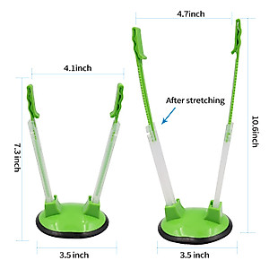 Adjustable Baggy Rack Stand 2 Pack. Tezam Prop Plastic Ziploc Freezer Storage Bags Open Hands-Free to Pour Leftovers, Snacks and Meal Prep Ingredients With No Food Spills or Kitchen Mess