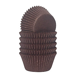 Huaswan Coffee Cupcake Liners Greaseproof Paper Standard Baking Cups for Party and More, 150-Count