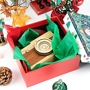 Koogel 320 Sheets Christmas Tissue Paper, Red Green Gift Wrapping Paper 14 x 10Inch Craft Tissue Paper Bulk for Xmas Wedding Holiday Gifts Box DIY Crafts Decoration