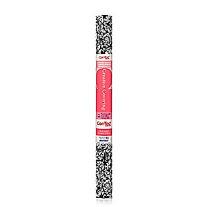 Con-Tact Brand Creative Covering Self-Adhesive Vinyl Drawer and Shelf Liner, 18" x 60', Mirabella Black & White