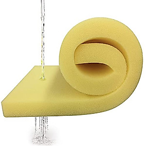 AK TRADING CO. Durable and Water-Resistant Dry Fast Foam for Indoor and Outdoor Furniture Cushions - 3" Thick x 24" Wide x 72" Long