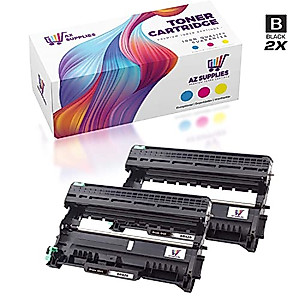AZ Compatible Drum Cartridge Replacement for Brother DR420 (DR-420) use in DCP-7060, DCP-7060D, DCP-7060DN, DCP-7065DN, HL-2130, HL-2132, HL-2220, HL-2230, HL-2240 (Black, 2-Pack)