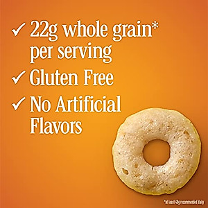 Honey Nut Cheerios Cereal, Limited Edition Happy Heart Shapes, Heart Healthy Cereal With Whole Grain Oats, Family Size, 18.8 oz