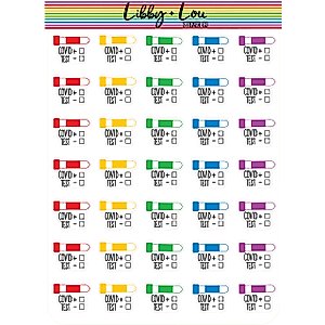 COVID Test Results | Medical Sticker | Libby and Lou Sticker Co