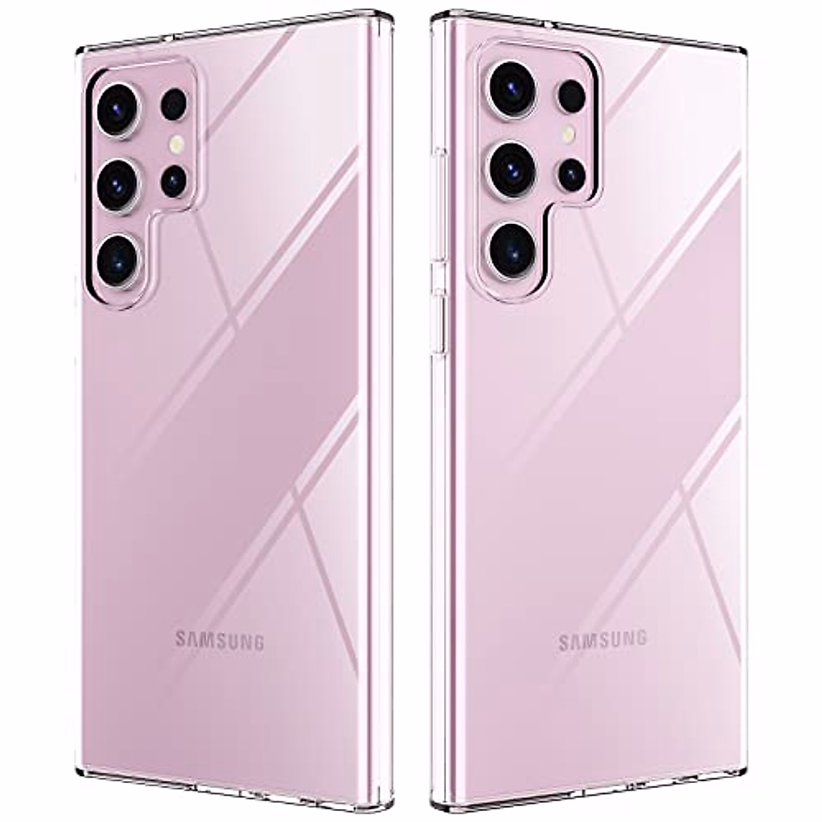 bokoo Crystal Clear Samsung Galaxy S23 Ultra Case.Soft Slim Fit Transparent Plastic TPU Protective Silicone Cover Phone Cases for Samsung Galaxy S23 Ultra [Slim Thin & Comfort Grip] [Shockproof]